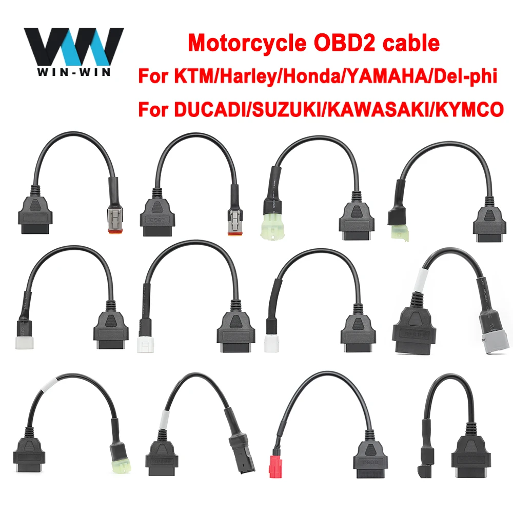 For KTM OBD2 Connector Motorcycle Motobike For YAMAHA For HONDA Moto ...