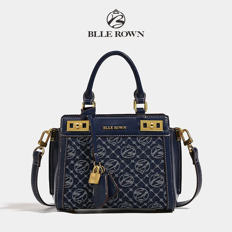 High-Quality-Brand-Klein-Blue-New-Gold-Lock-Fashion-Retro-Portable ...