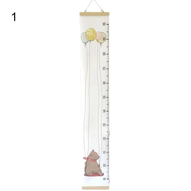 Wooden Canvas Wall Growth Charts Baby Hanging Decorative Chart Height ...