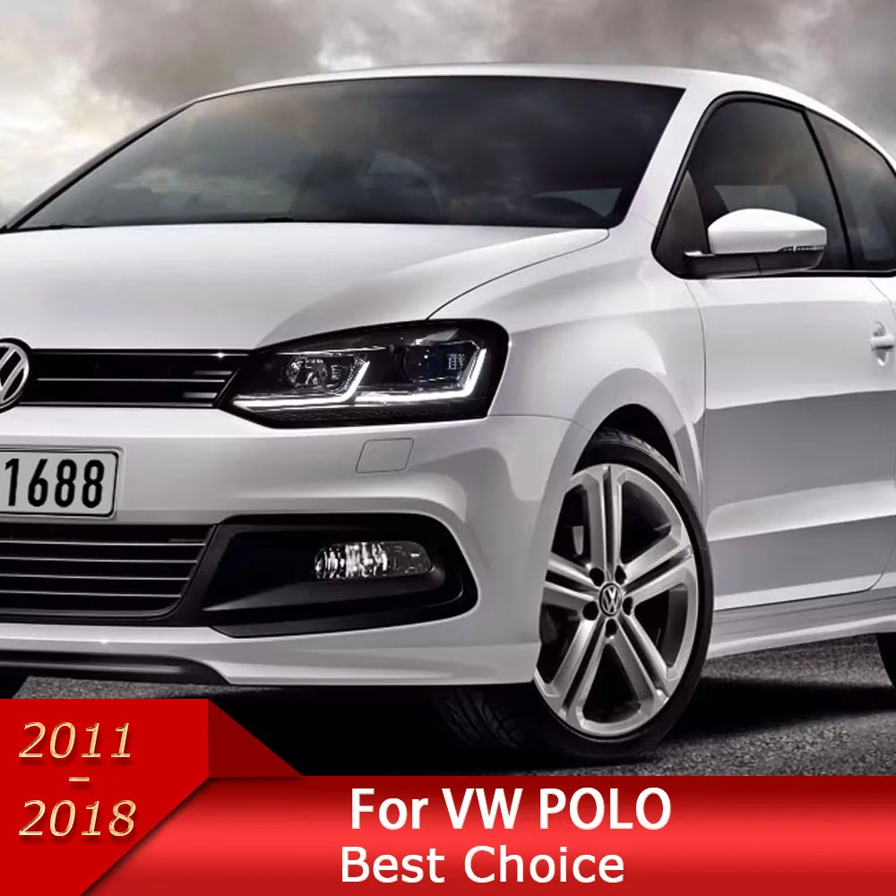 Car Headlights for VW Polo LED Headlight 2011-2018 Headlights POLO DRL ...