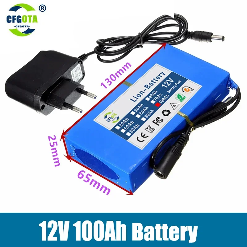 12V-100000mAh-Lithium-Polymer-12-6VDC-Super-Rechargeable-Battery-for ...
