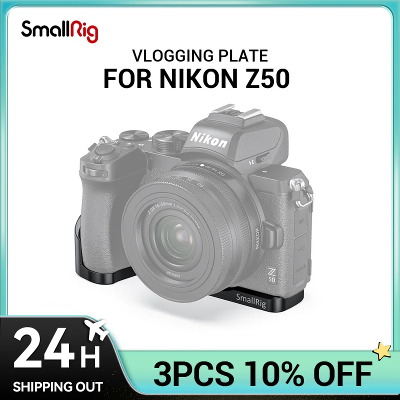 SmallRig Vlogging Mounting Plate for Nikon Z50 Camera Rig With Cold ...