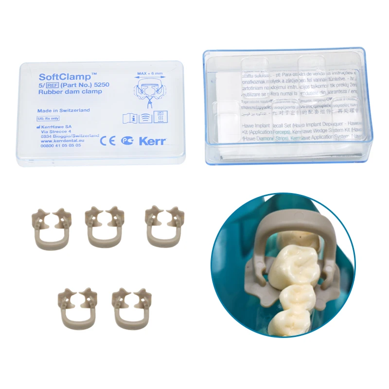 Dental-Kerr-Soft-Clamp-Universal-Rubber-Dam-Sundries-Molar-Teeth ...