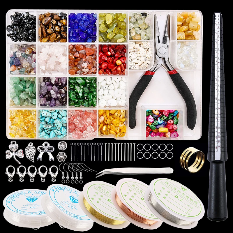 1617PCS-Crystal-Jewelry-Making-Kit-Natural-Gemstone-Beads-Ring-Sizer ...