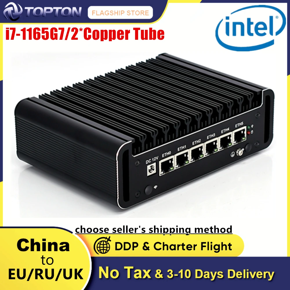 11th Gen Intel Soft Router i7 1165G7 i5 1135G7 6x i226 V 2.5G LAN Dual ...