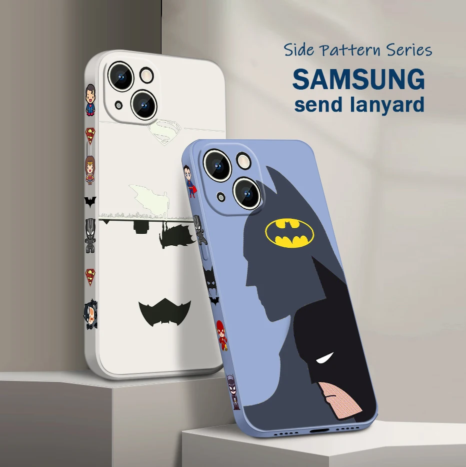 Funda de teléfono a prueba de golpes, carcasa de Batman y Superman para ...
