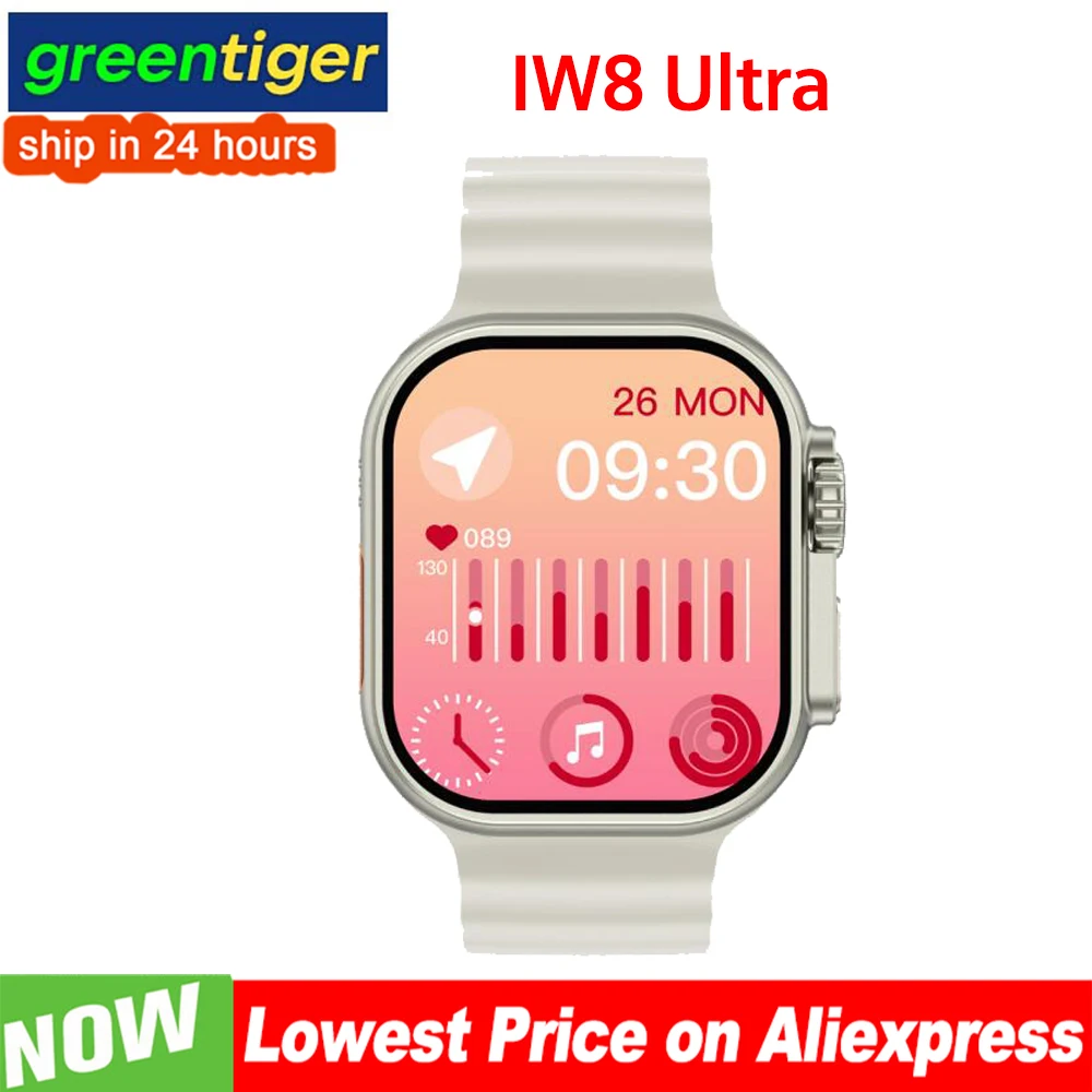 Iw8 ultra relógio inteligente 49mm série 8 masculino feminino bluetooth ...