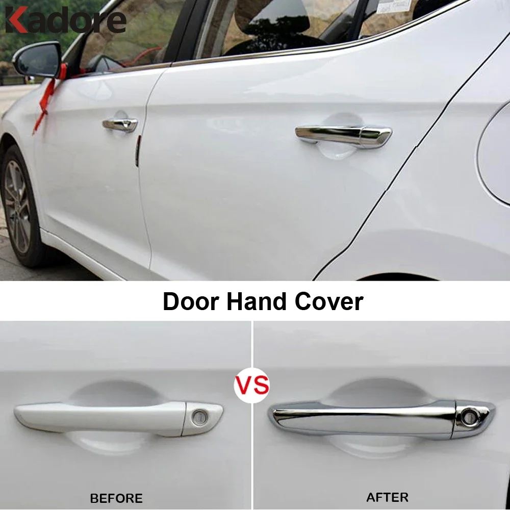 For-Hyundai-Verna-Solaris-Accent-2018-2019-2021-2022-Chrome-Door-Handle ...