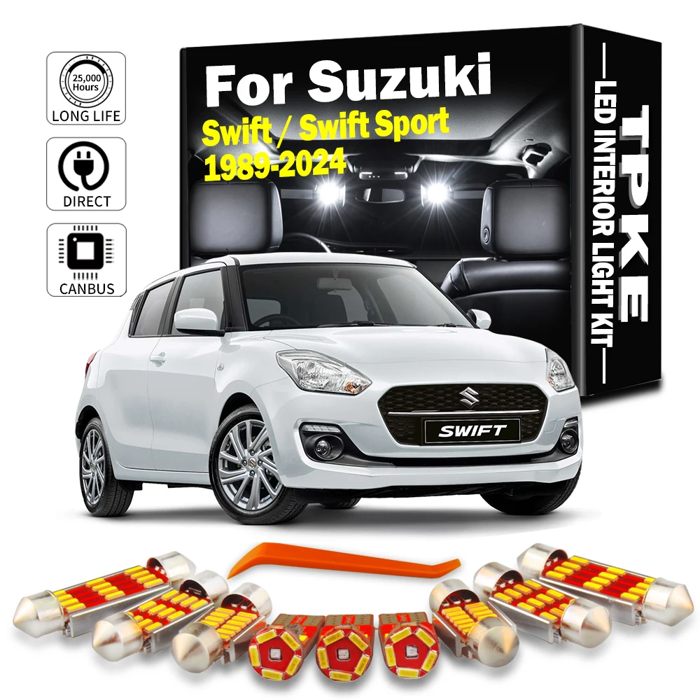 LED-Interior-Roof-Map-Trunk-Plate-Light-Car-Bulbs-Kit-For-Suzuki-Swift ...