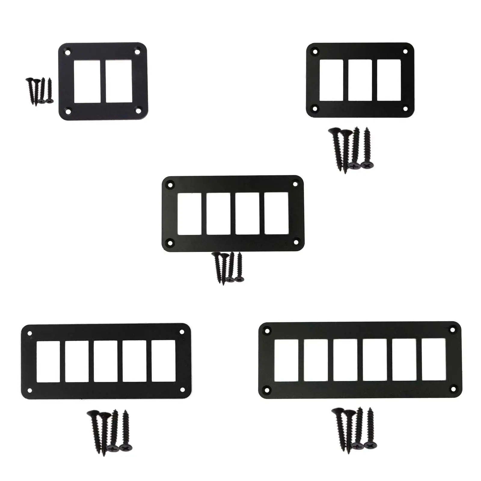 Switch-Panel-Housing-Holder-Waterproof-Black-Toggle-Switch-Mounting ...