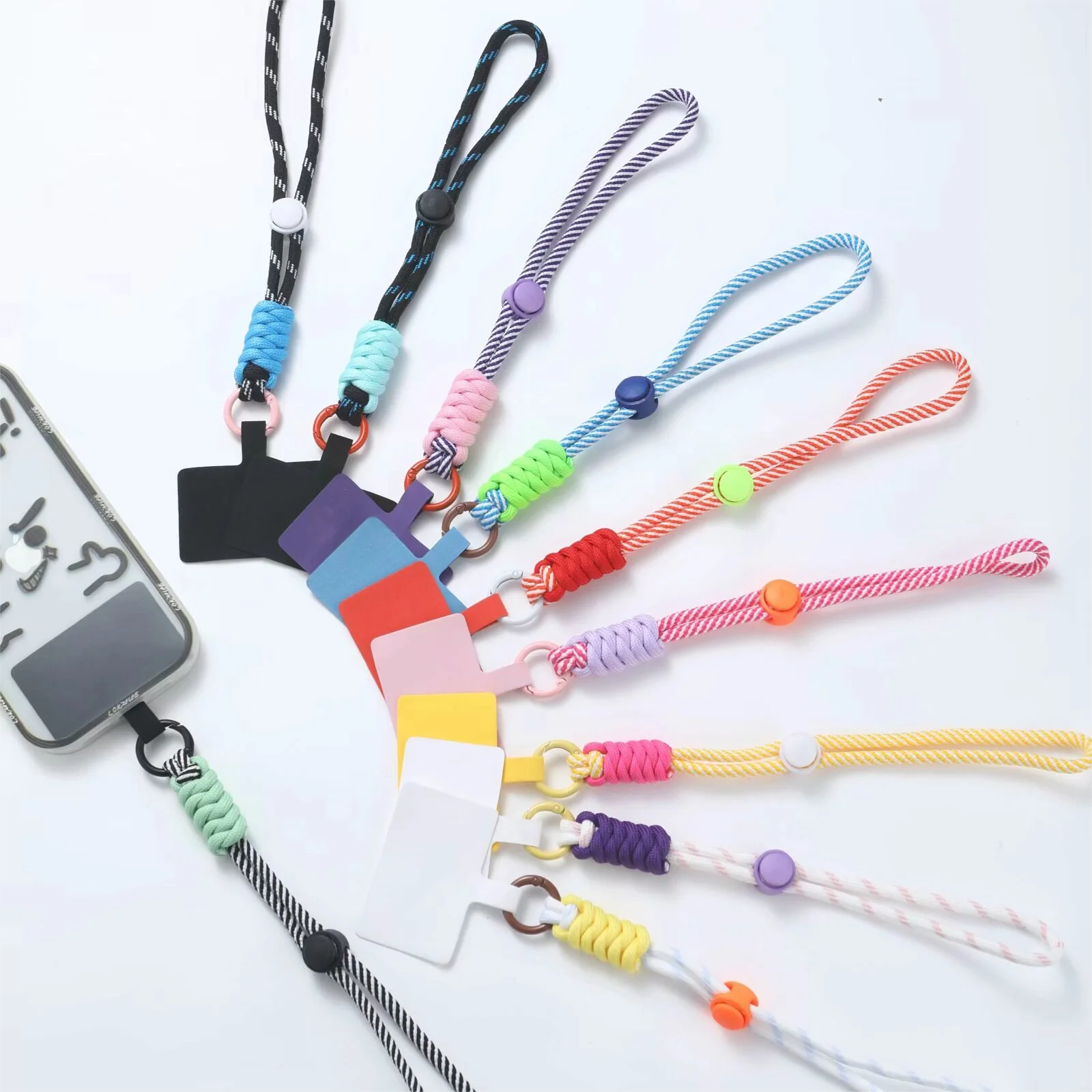 New Adjustable Mobile Phone Universal Lanyard Wrist Strap Handwoven ...