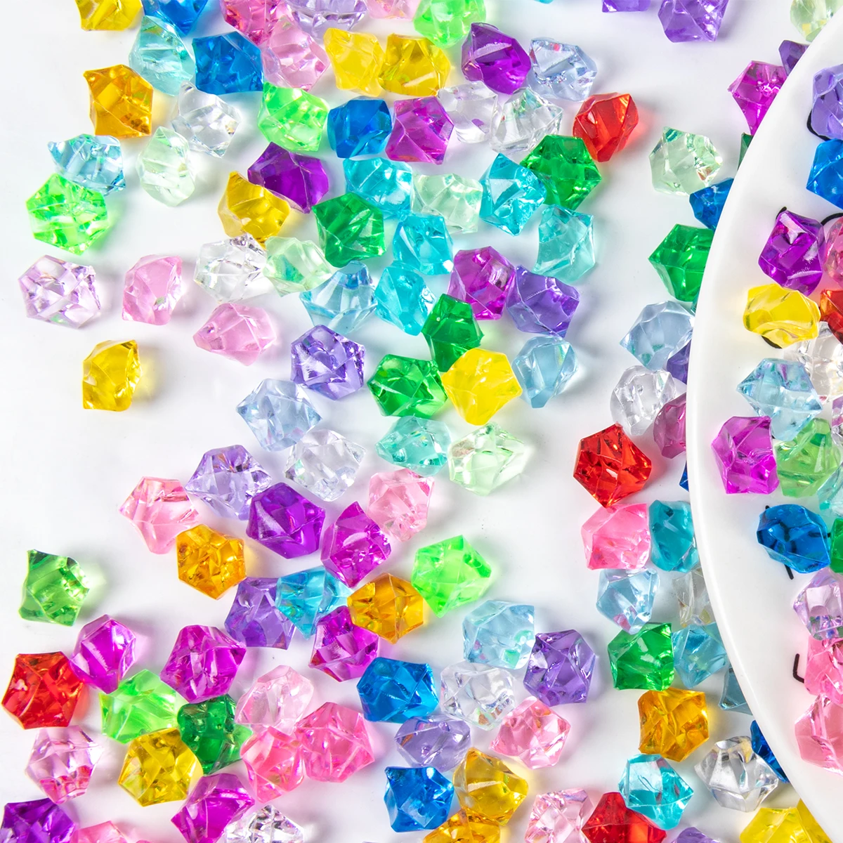 50/100pcs Pirate Gems Treasure Chest games Crystal Gems Confetti props ...