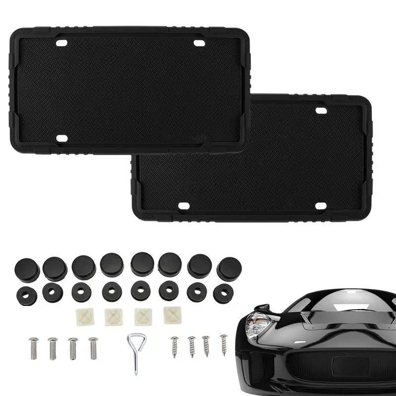Silicone License Plate Frames Silicone License Plate Holder Scratch ...