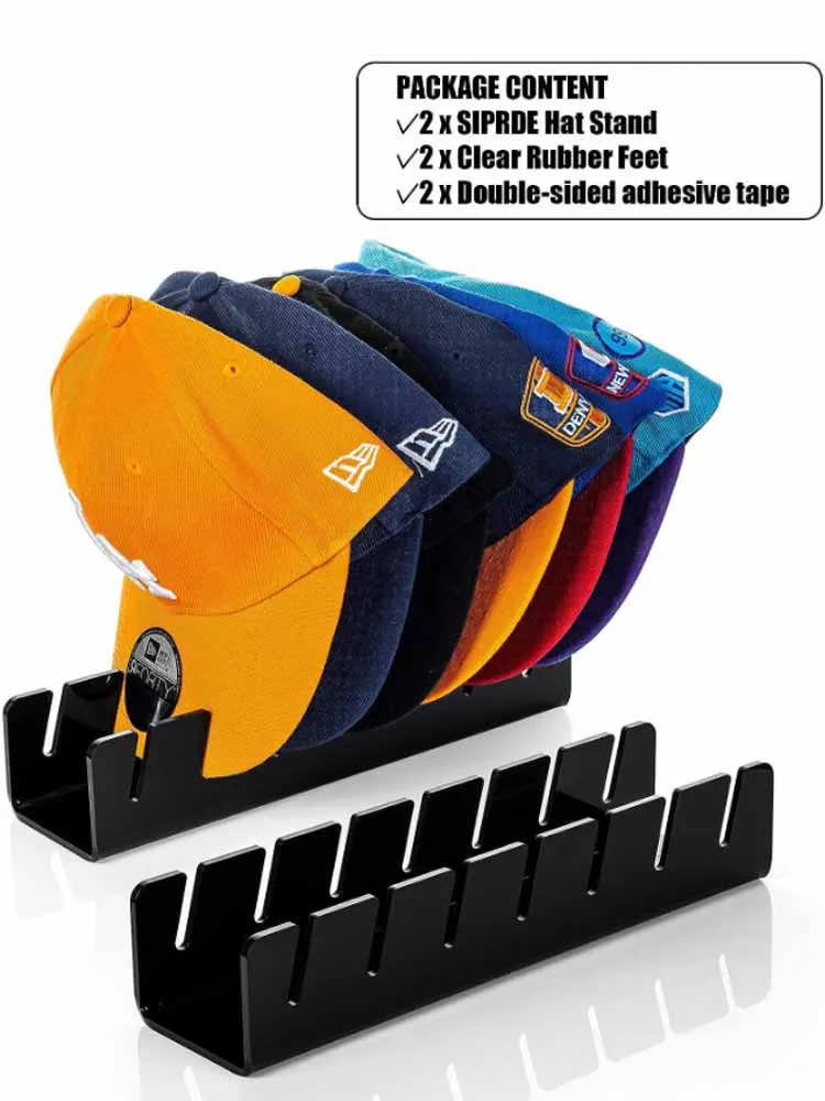 7-Holes-Acrylic-Hat-Baseball-Cap-Display-Rack-Durable-Clear-Acrylic-Hat ...