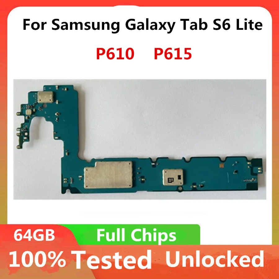 64GB for Samsung Galaxy Tab S6 Lite P610 P615 Original Motherboard 100% ...