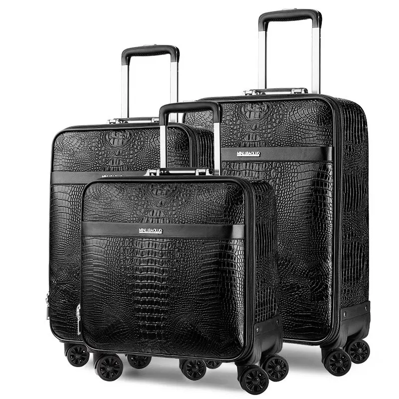 Suitcase-New-Alligator-Print-20-Inch-Horizontal-Travel-Boarding-Box-24 ...