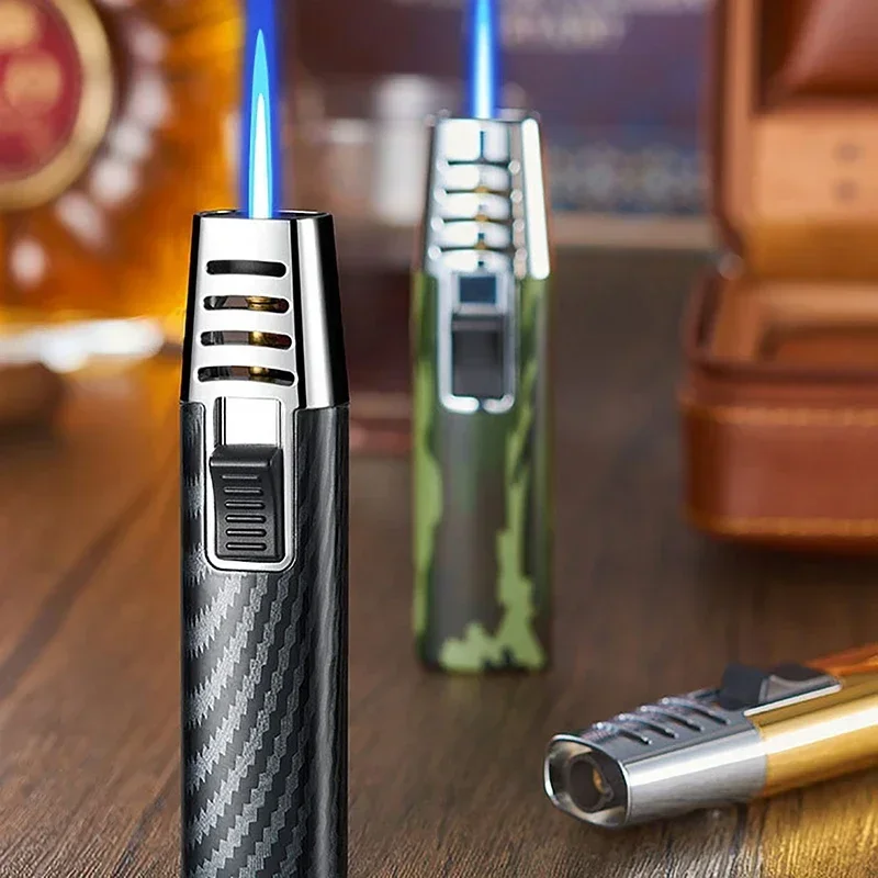 Metal-Windproof-Powerful-Turbo-Inflatable-Butane-Jet-Flame-Gas-Torch ...