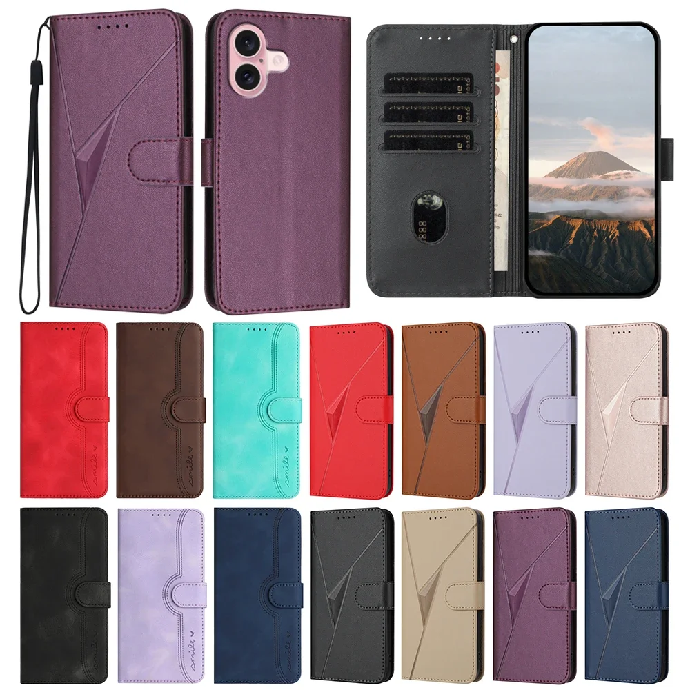 Leather Flip Wallet Phone Case - Book Style Cover for Galaxy S25 (XN0031)