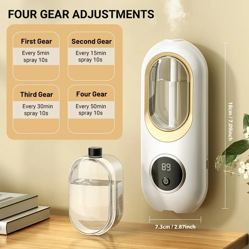 LED-Screen-Aroma-Diffuser-4-Modes-Type-C-USB-Wall-mounted-Desktop-Home ...