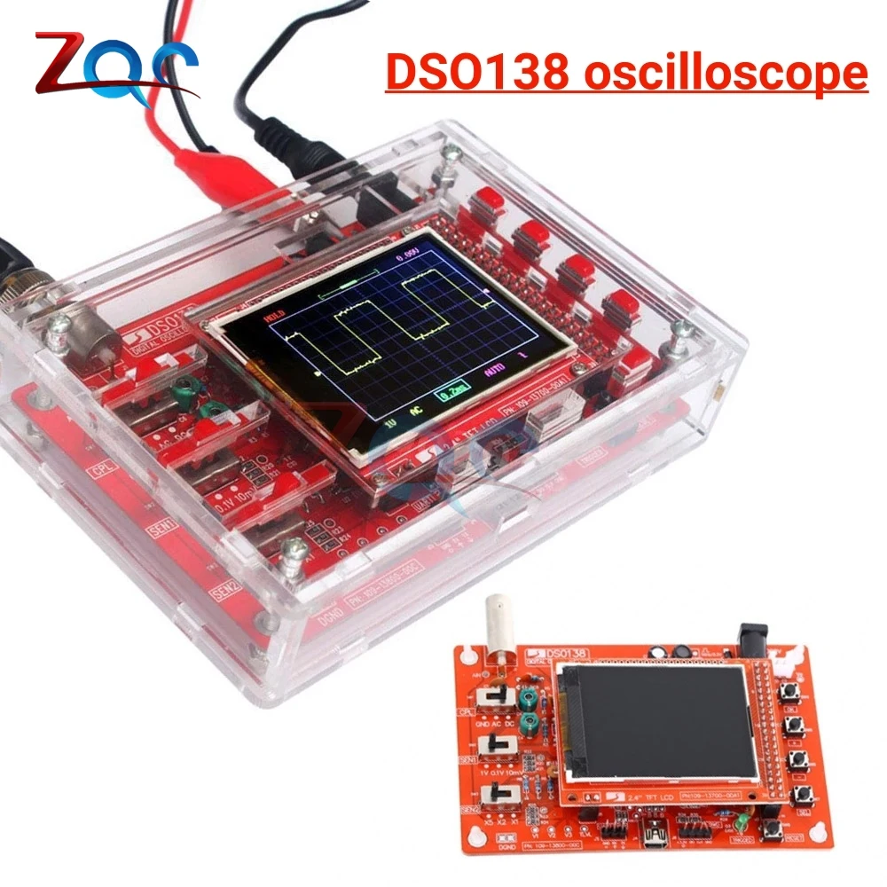 2.4 Inch DSO138 Fully Assembled Digital Oscilloscope TFT LCD Display ...