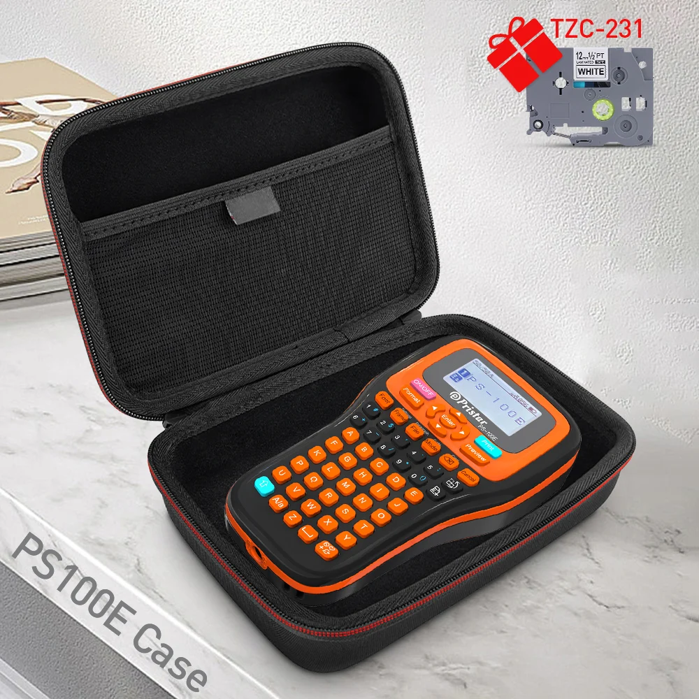 PS100E-Label-Maker-Hard-Case-Label-Printer-Storage-Bag-Waterproof ...