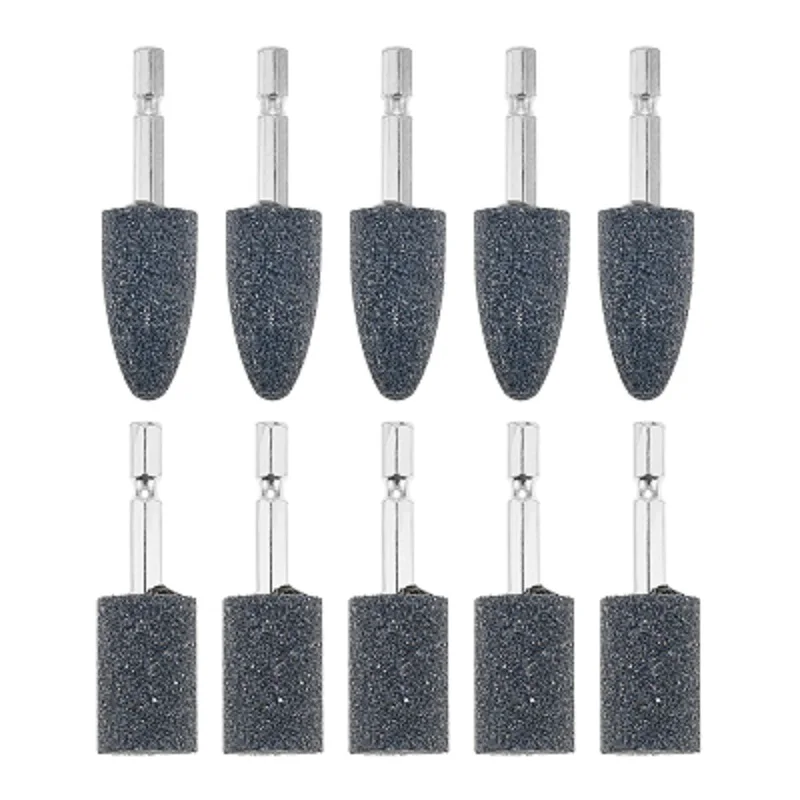 10Pcs 20mm Aluminum Oxide Mounted Grinding Stones Rotary Grinding Bits ...