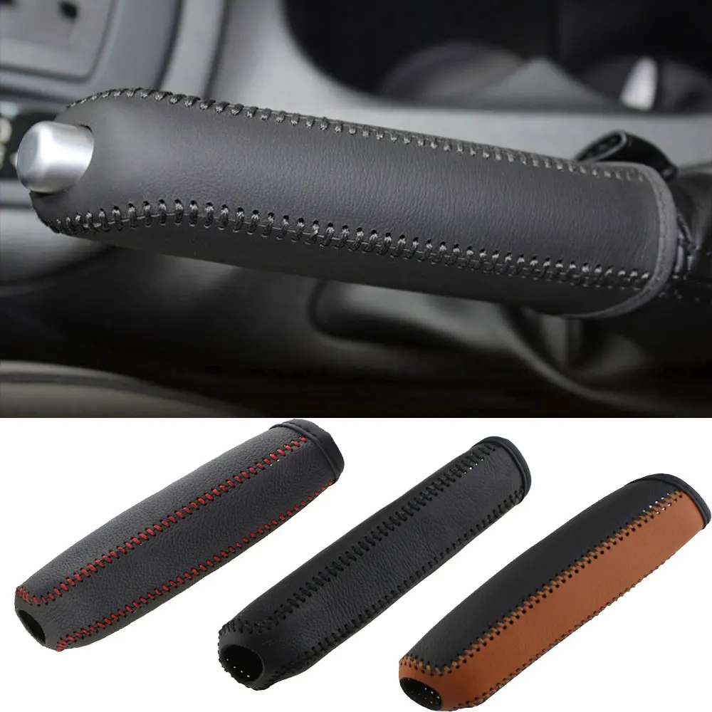 For Mazda 6 Handbrake Sleeve Leather Hand Brake Grips Cover Handbrake ...