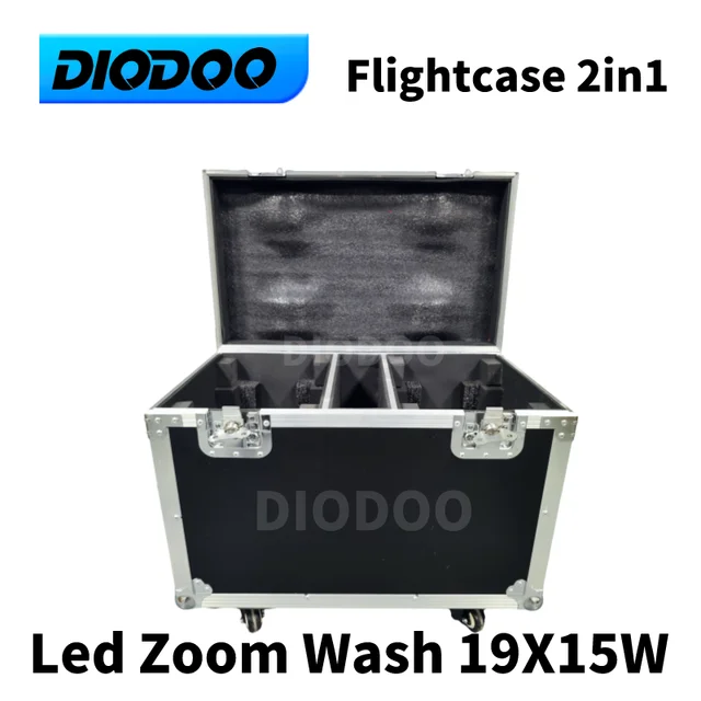 Flight Case LED Zoom Wash 19x15w Fly Case Wash Moving Head Beam Light ...