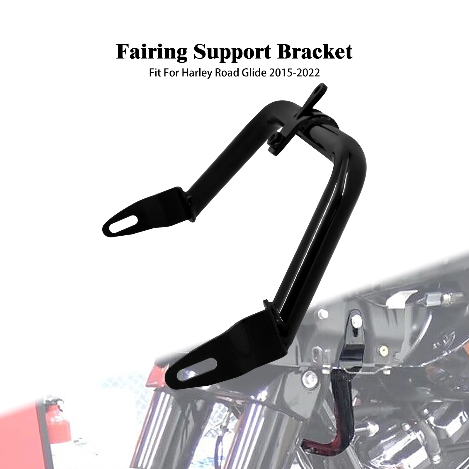 Motorcycle-Black-Fairing-Support-Bracket-Chopped-Black-Engine-Guard-For ...