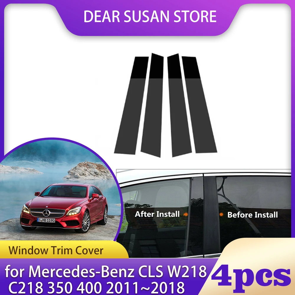 Car-Window-Trim-Cover-for-Mercedes-Benz-CLS-W218-C218-350-400-2011-2018 ...