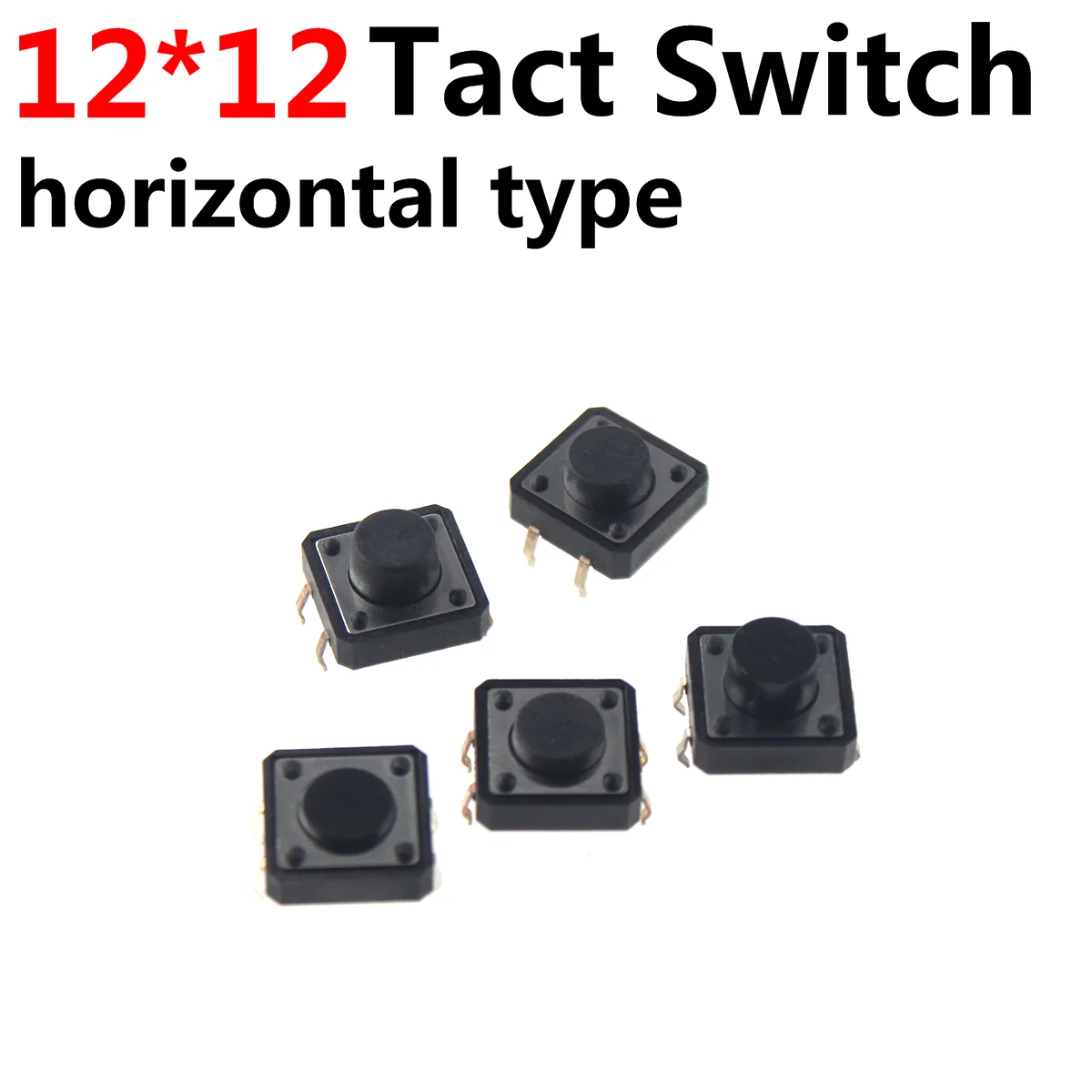 50pcs Switch 12*12 4pin Dip Self-reset Momentary Tactile Tact Push ...
