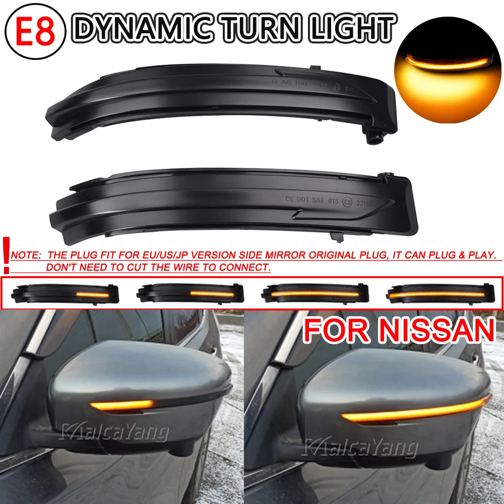 Dynamic-Blinker-For-Nissan-X-Trail-T32-Qashqai-J11-Murano-Z52-Navara ...
