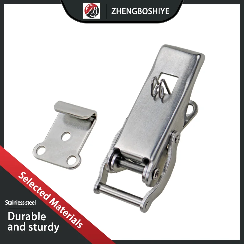 Stainless-Steel-Lock-Buckle-Wooden-Box-Right-Angle-Industrial-And ...