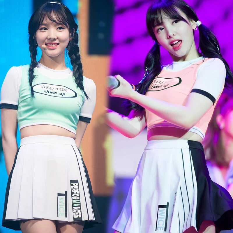 Twice-Nayeon-Kpop-Stage-Outfit-Cheerleading-Performance-Uniform-Rave ...