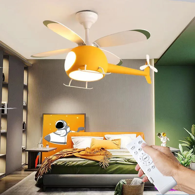 helicopter-modern-aircraft-ceiling-fan-with-led-light-Children-s-lights ...