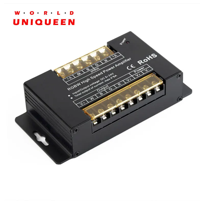 8A/CH*4 6A*5 High power PWM power amplifier for LED light, DC12-24V wide voltage, compatible ...