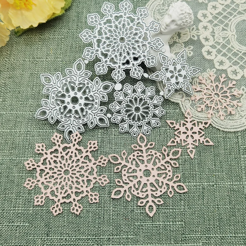 Metal Molds Scrapbooking Snowflakes | Snowflake Metal Cutting Dies ...