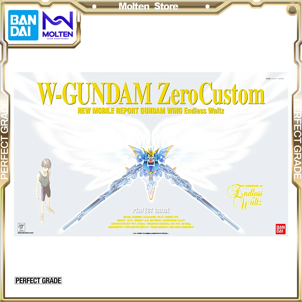Bandai Original Pg 1/60 Wing Gundam Zero Custom. Mobile Suit Gundam ...