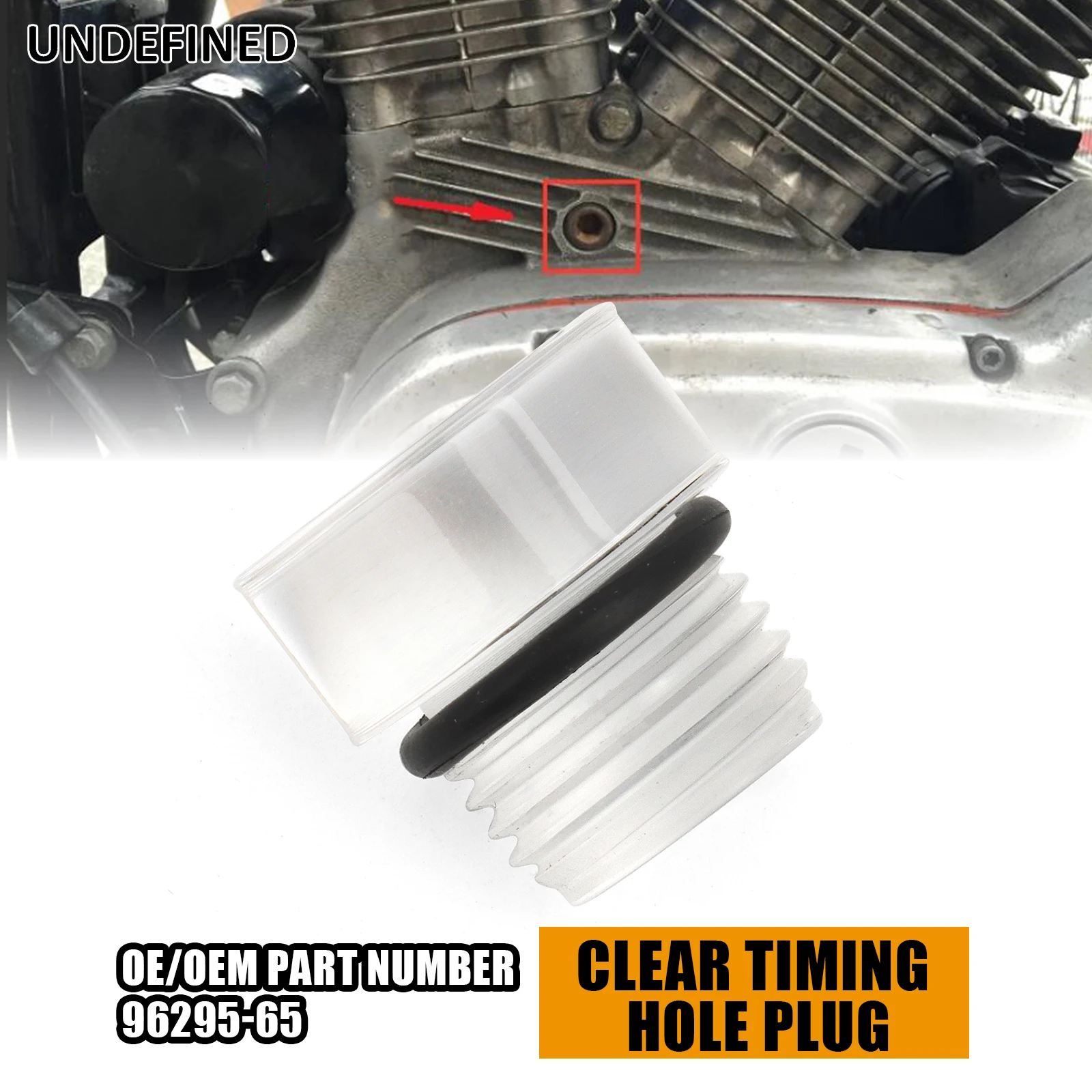 Motorcycles Clear Timing Hole Plug For Harley Big Twin Sportster XL 883 ...