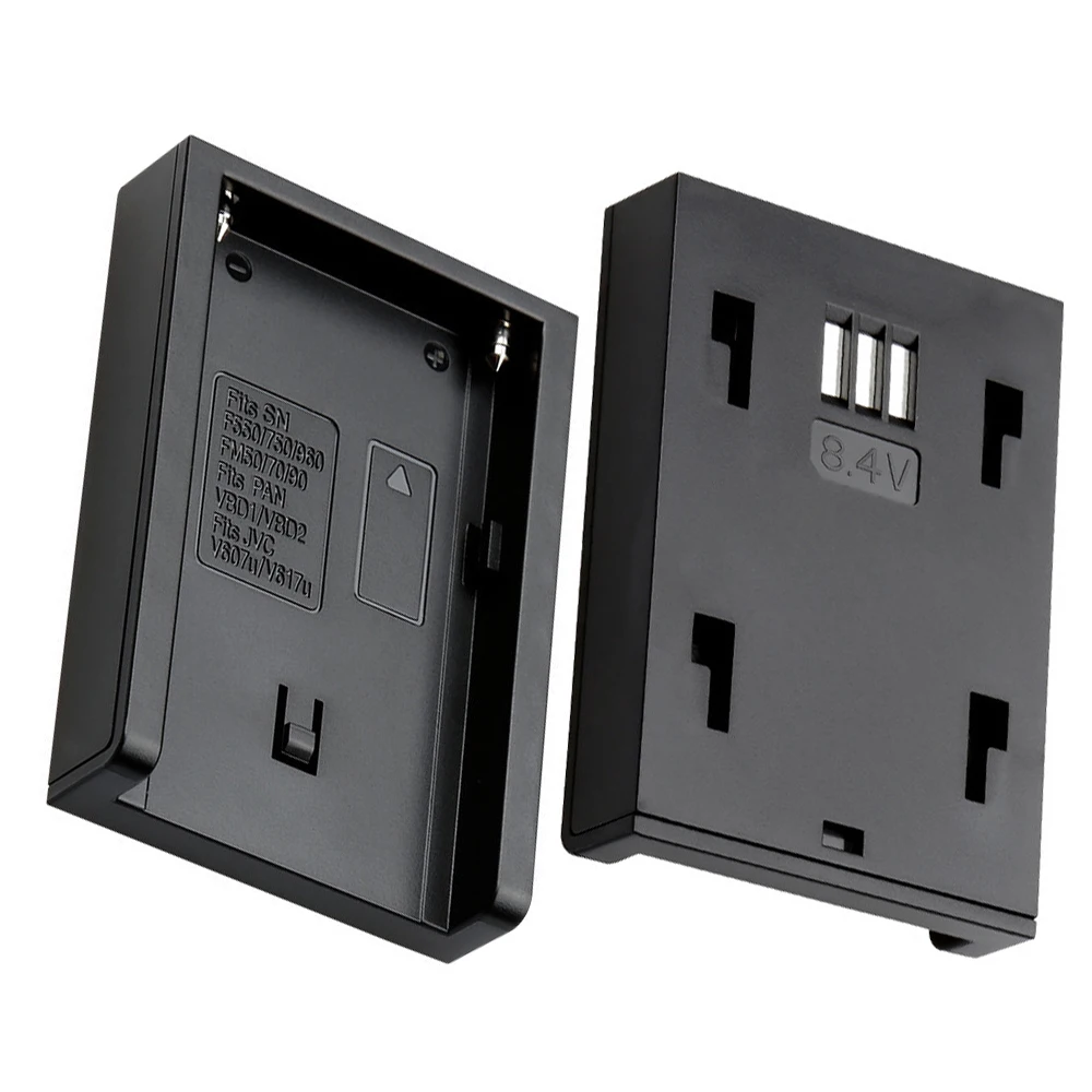 2 Pack NP-F550 NP-F750 NP-F970 Battery Charger Adapter Plate for LCD ...
