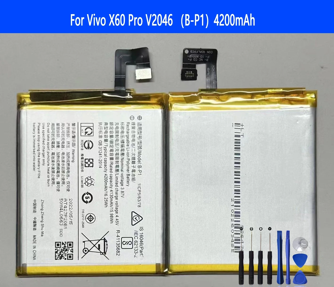 B-P1-Battery-For-Vivo-X60-Pro-V2046-Repair-Part-Original-Capacity-Phone ...