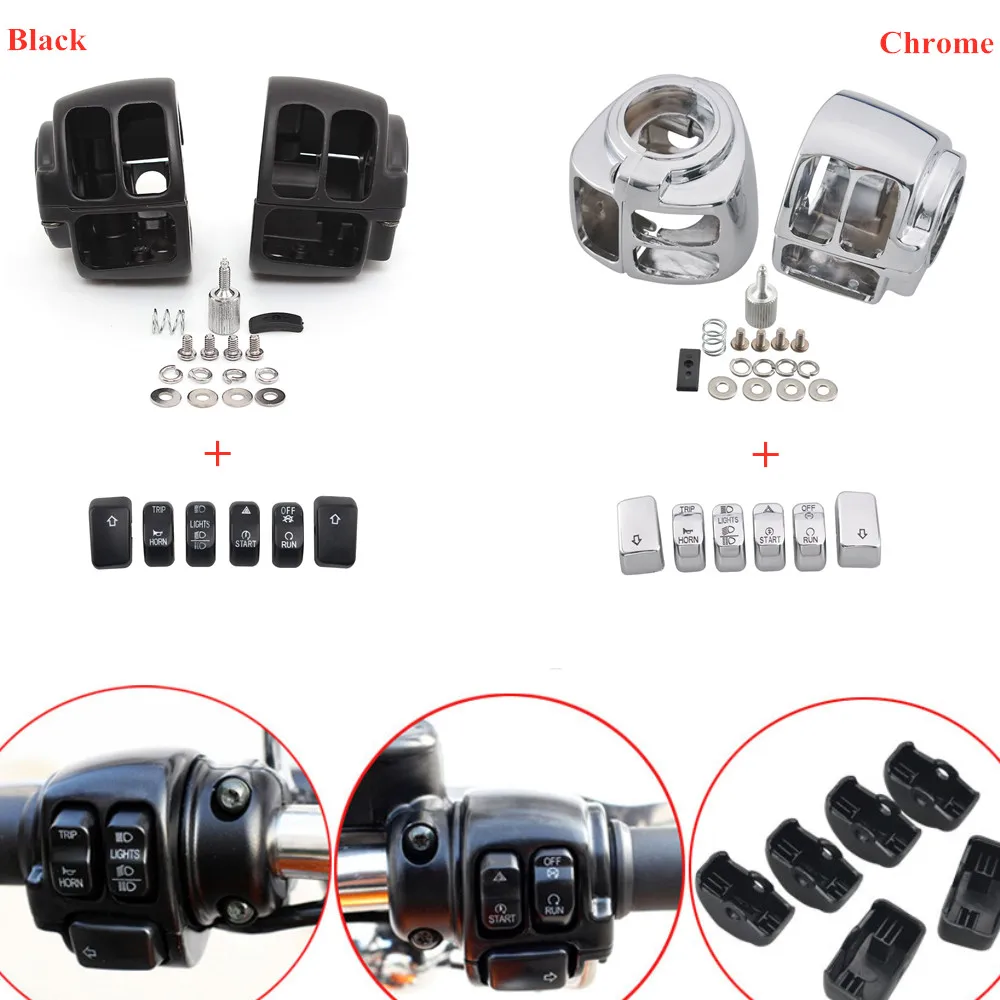 Motorcycle-Accessories-Handlebar-Control-Switch-Housings-Switch-Caps ...