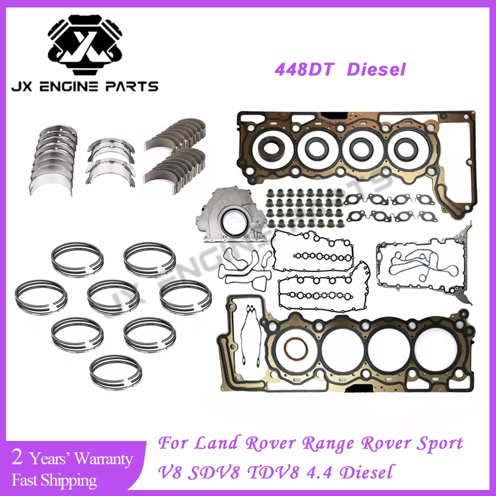 448DT Engine Main Bearing Piston Ring Full Gasket Set For Land Rover 4. ...