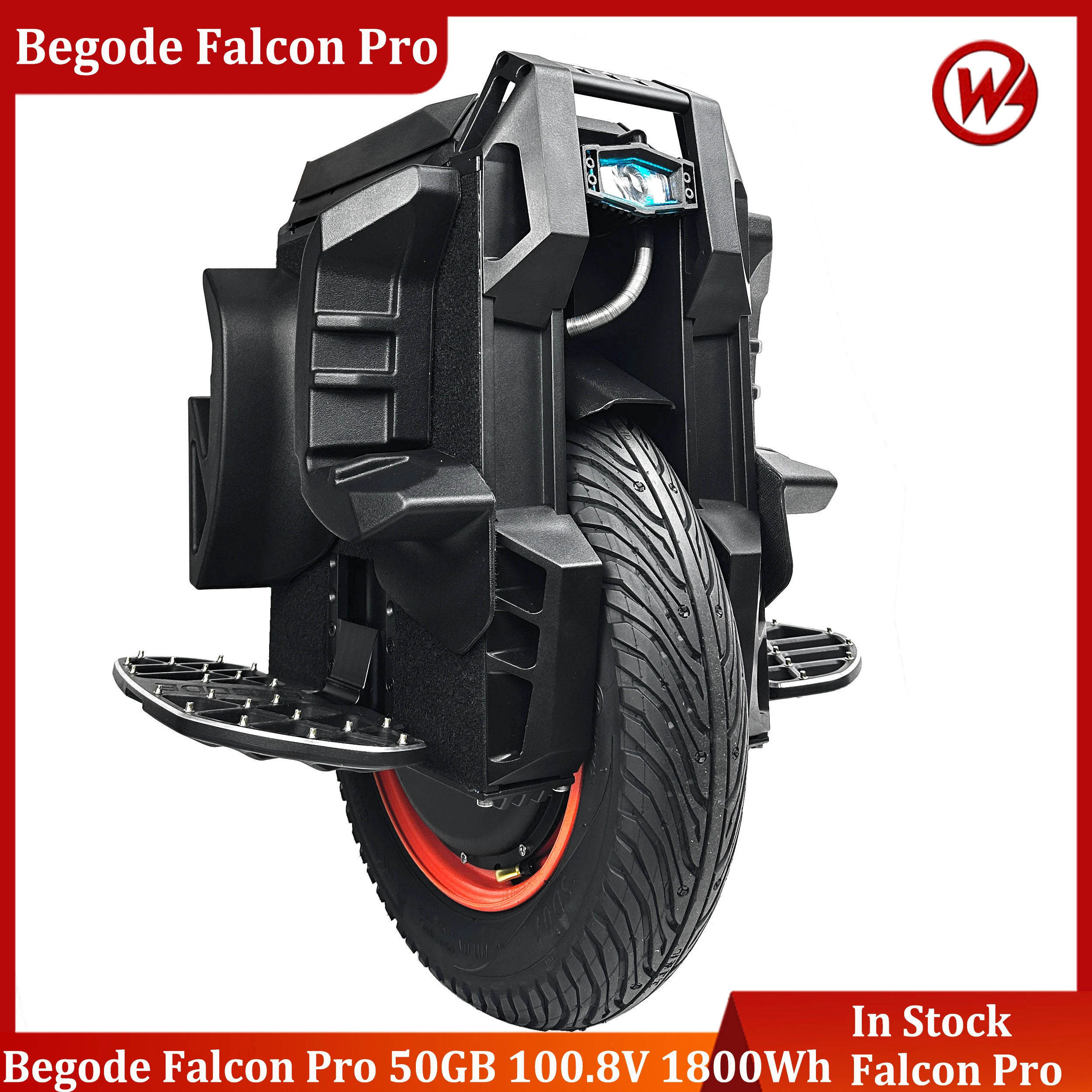 New Begode Falcon Pro Electric Unicycle 1100.8V 1800Wh 3000W Motor 50GB ...
