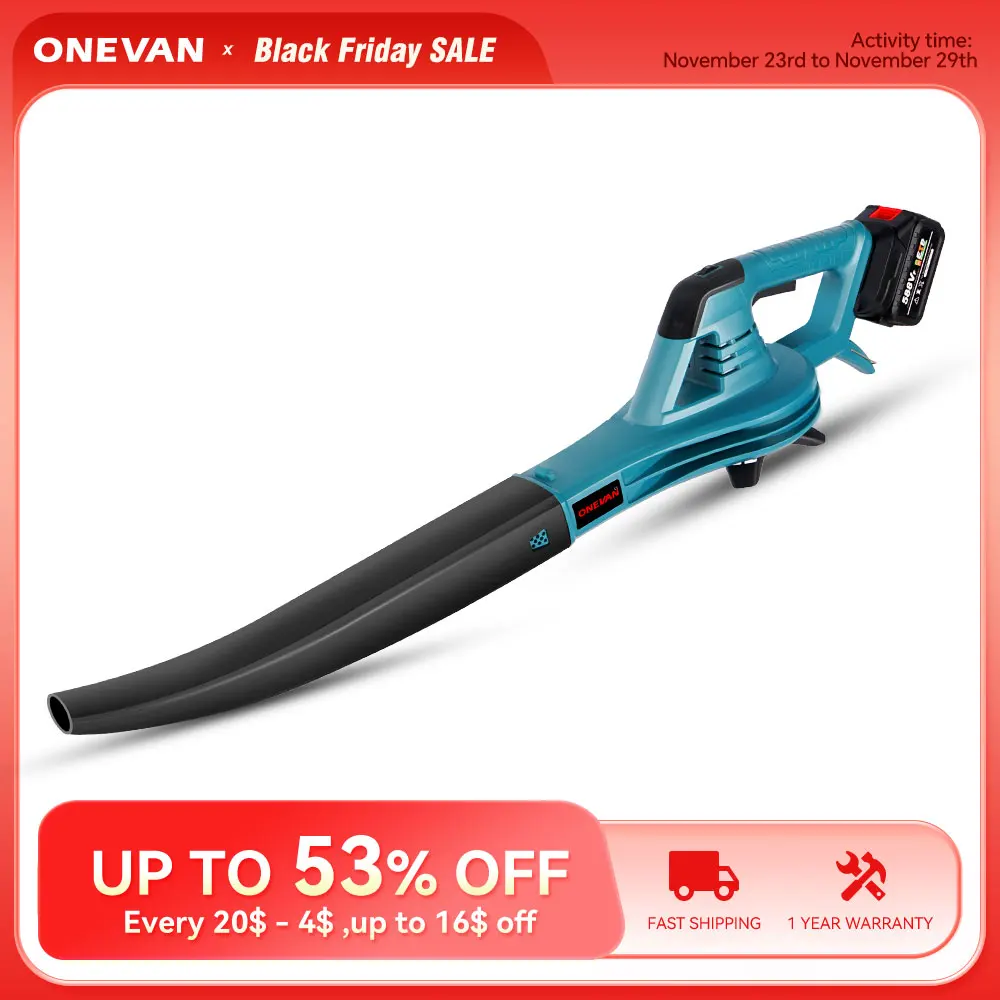 ONEVAN-46000RPM-Wireless-Air-Blower-Leaf-Blower-4500W-6Gear-Electric ...