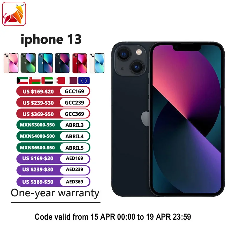 Original-iPhone-13-128GB-256GB-ROM-unlocked-A15-chip-IOS-5G-phone-Face ...