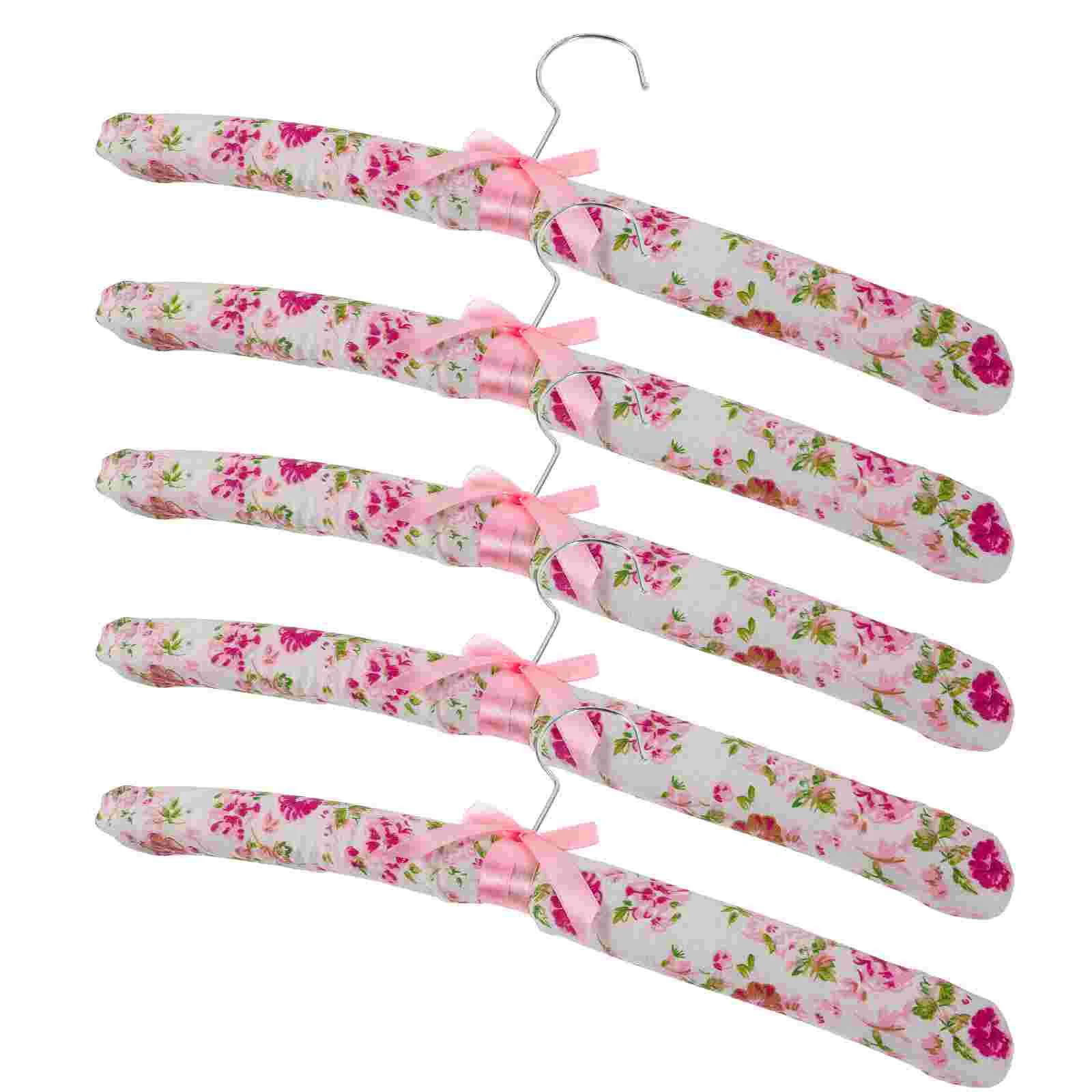5 Pcs Padded Non-slip Hanger Hangers for Clothes Shoulder Bump Drying ...