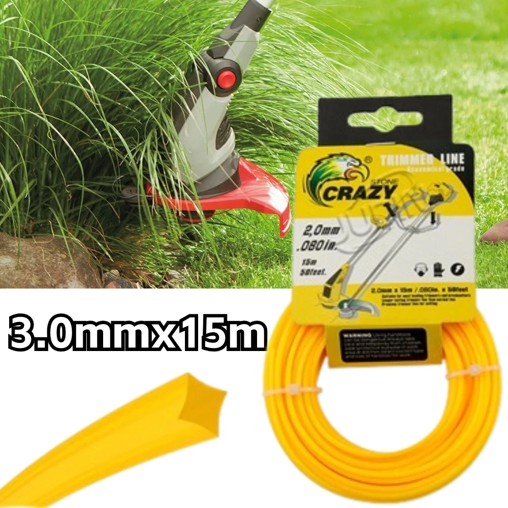 3-0mm-15m-Square-Grass-Trimmer-Line-Mowing-Nylon-Grass-Trimmer-Rope ...