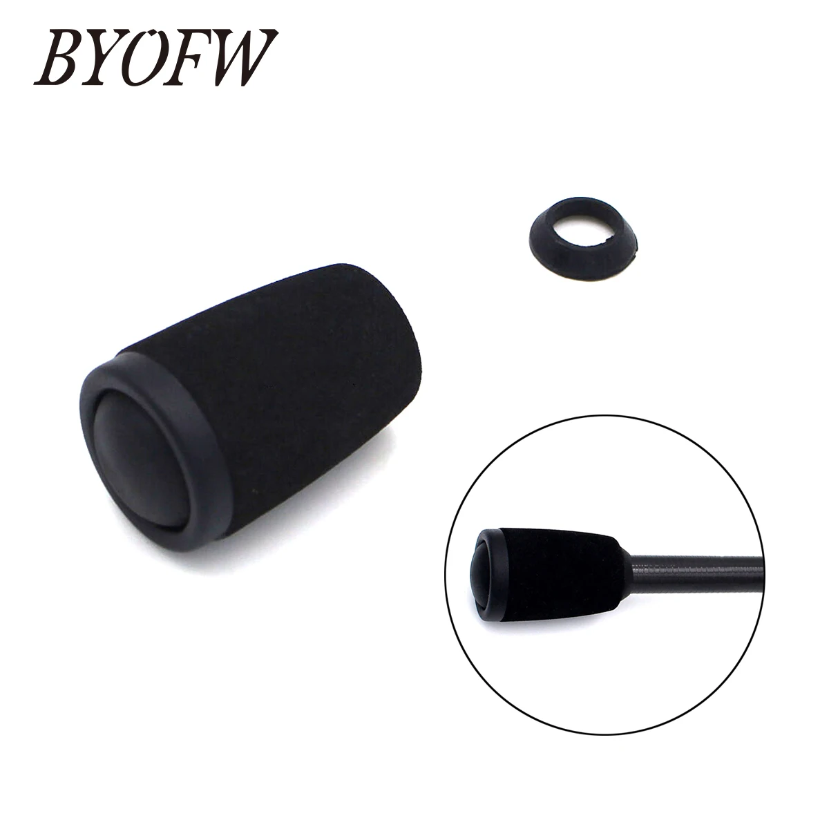 BYOFW 1 PC High Density Black EVA Fishing Rod Handle Split Grip With ...