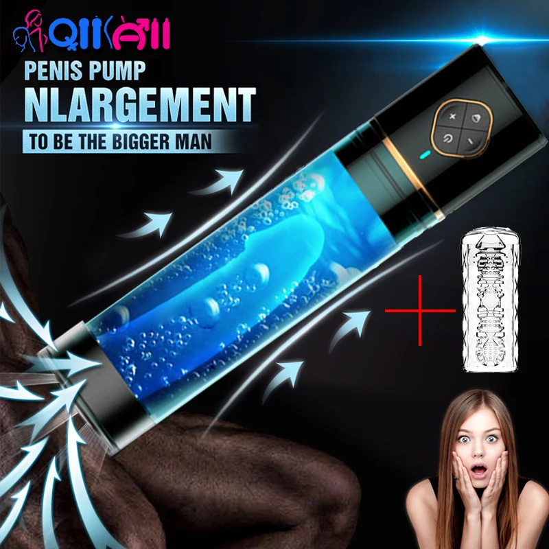 Male Electric Water Bath Penis Pump Vacuum Masturbator Enlargement ...